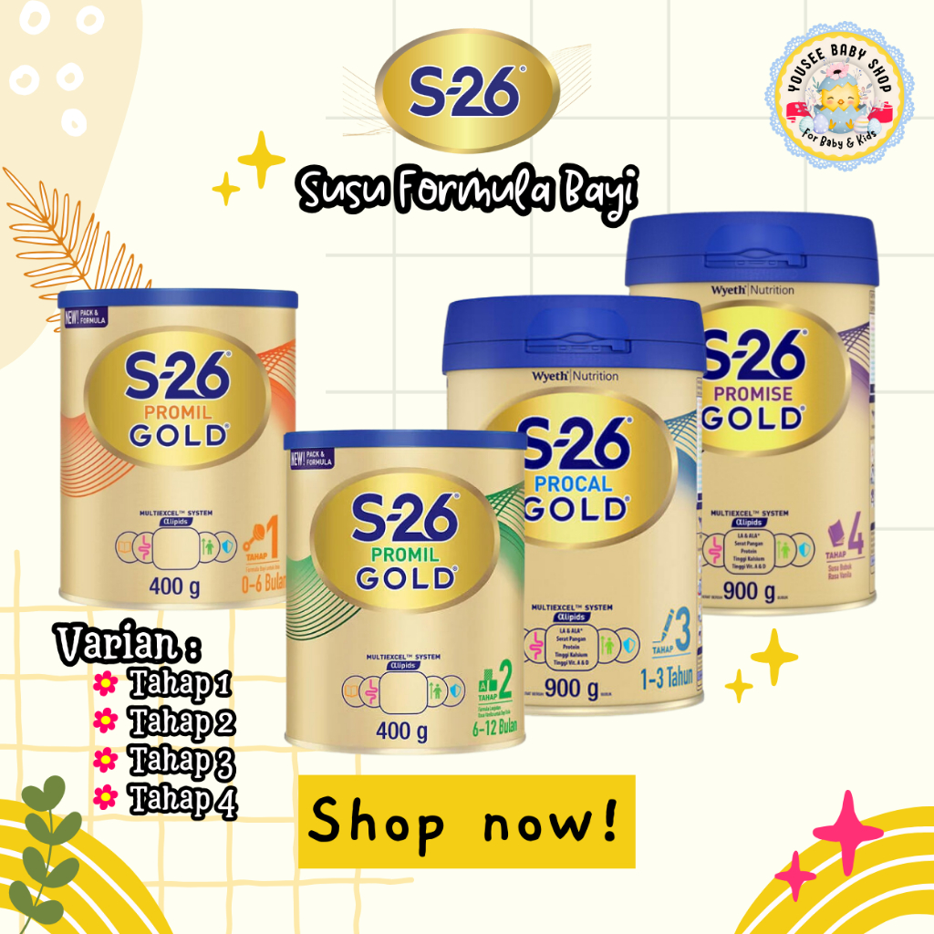 Jual S-26 Promil Gold Tahap 1-2 S26 Procal 3 Promise 4 Susu Formula ...
