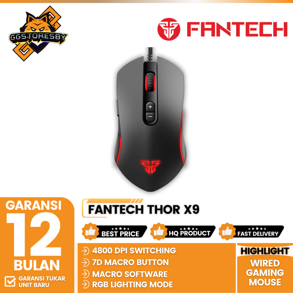 Jual Fantech Thor X9 Gaming Mouse | Shopee Indonesia