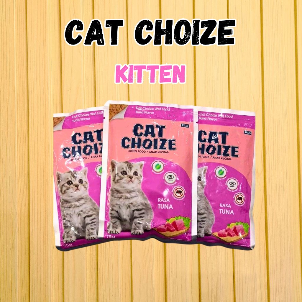Jual Cat Choize Sachet Kitten Tuna Wet Food 75gr Makanan Basah Kucing ...