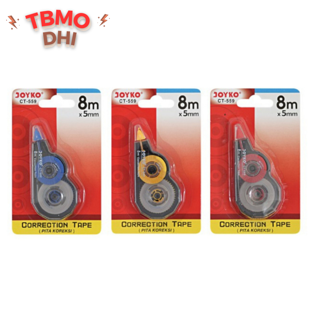 Jual Tipex Roll / Tipex Kertas Correction Tape Joyko CT-559 8Meter ...