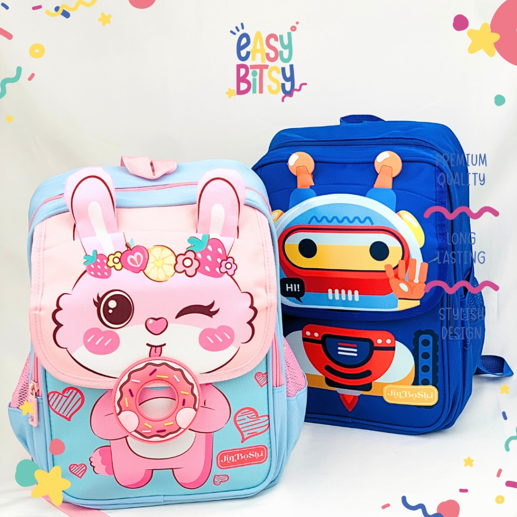 Jual Easy Bitsy Tas Ransel Anak PAUD TK SD Karakter - Huggin | Shopee Indonesia