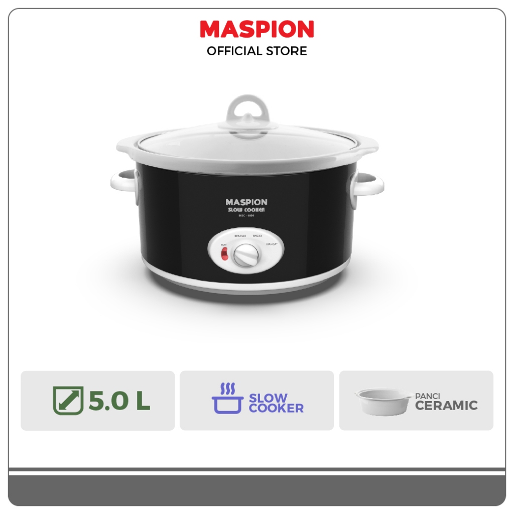 Jual Maspion Slow Cooker Magic Cooker 5 Liter MSC-1850 | Shopee Indonesia