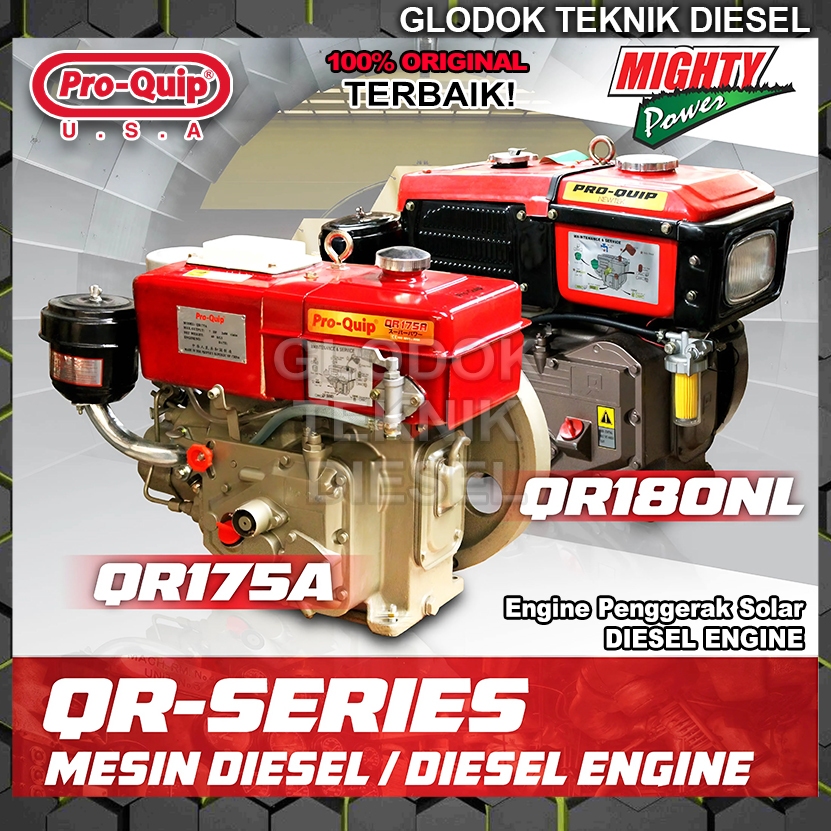 Jual Proquip Mesin Diesel 7 PK QR 175 A 7.0 HP Engine Penggerak Mesin ...