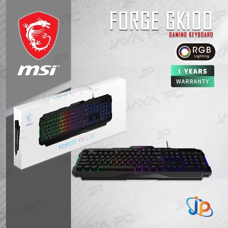 Jual MSI Gaming Keyboard Membrane Forge GK100 RGB | Shopee Indonesia Jual MSI Gaming Keyboard Membrane Forge GK100 RGB | Shopee Indonesia