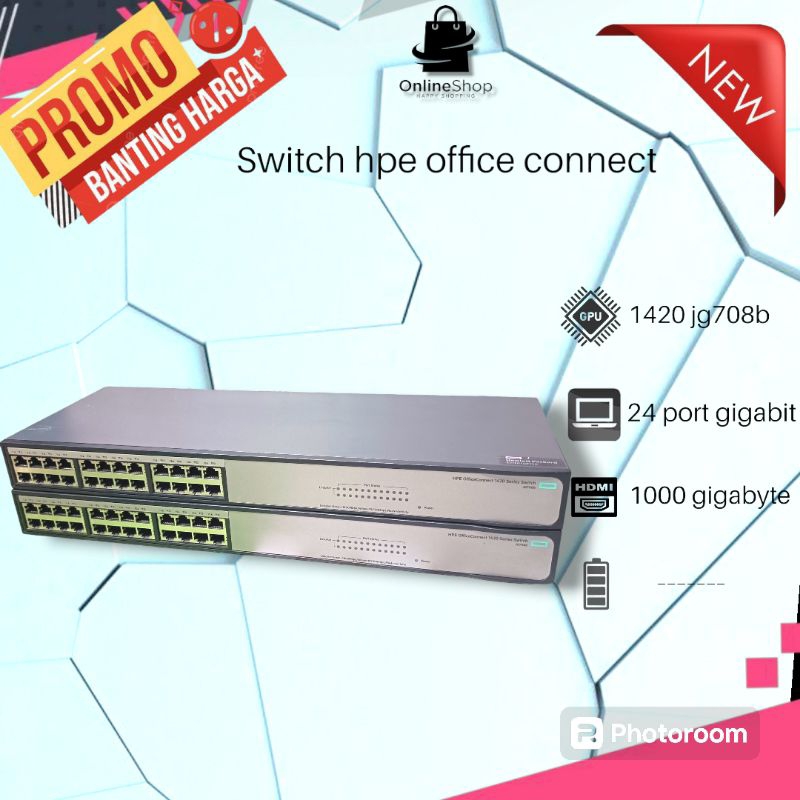 Jual Switch Gigabit 24 port hp office connect 1420 JG708B | Shopee ...