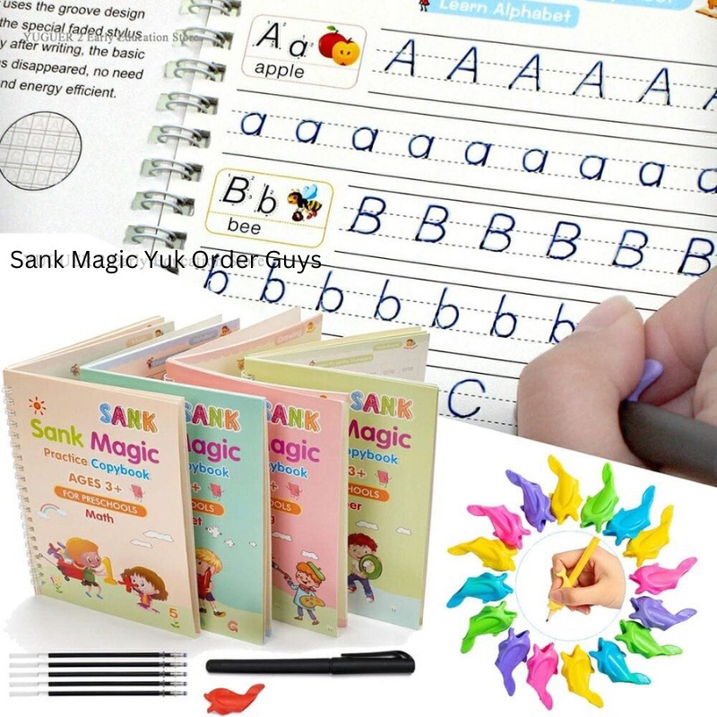 Jual Buku Belajar Menulis Anak SANK MAGIC Satu Set Isi 4 Buku PRACTICE ...
