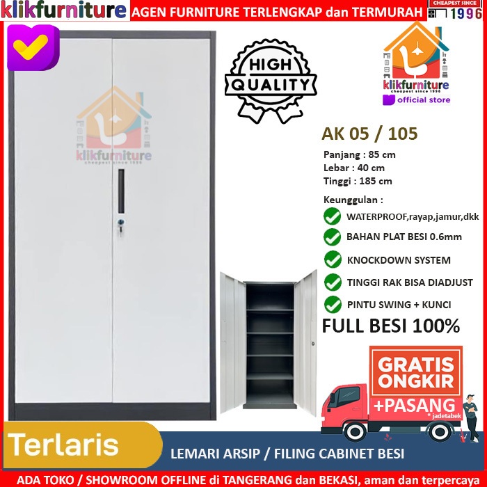 Jual Lemari Arsip Filing Cabinet Besi Pintu Besi Plat FC 2002 Halle ...