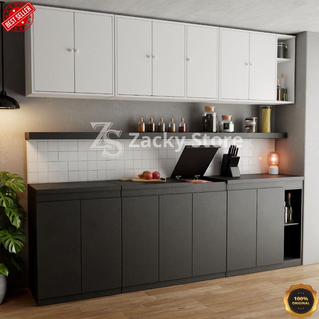 Jual Kitchen Set Atas Bawah Minimalis Kabinet Dapur Bawah Lemari Dapur ...