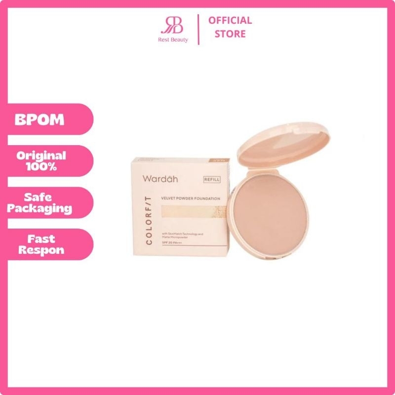 Jual WARDAH - Colorfit Velvet Powder Foundation Refill | Shopee Indonesia