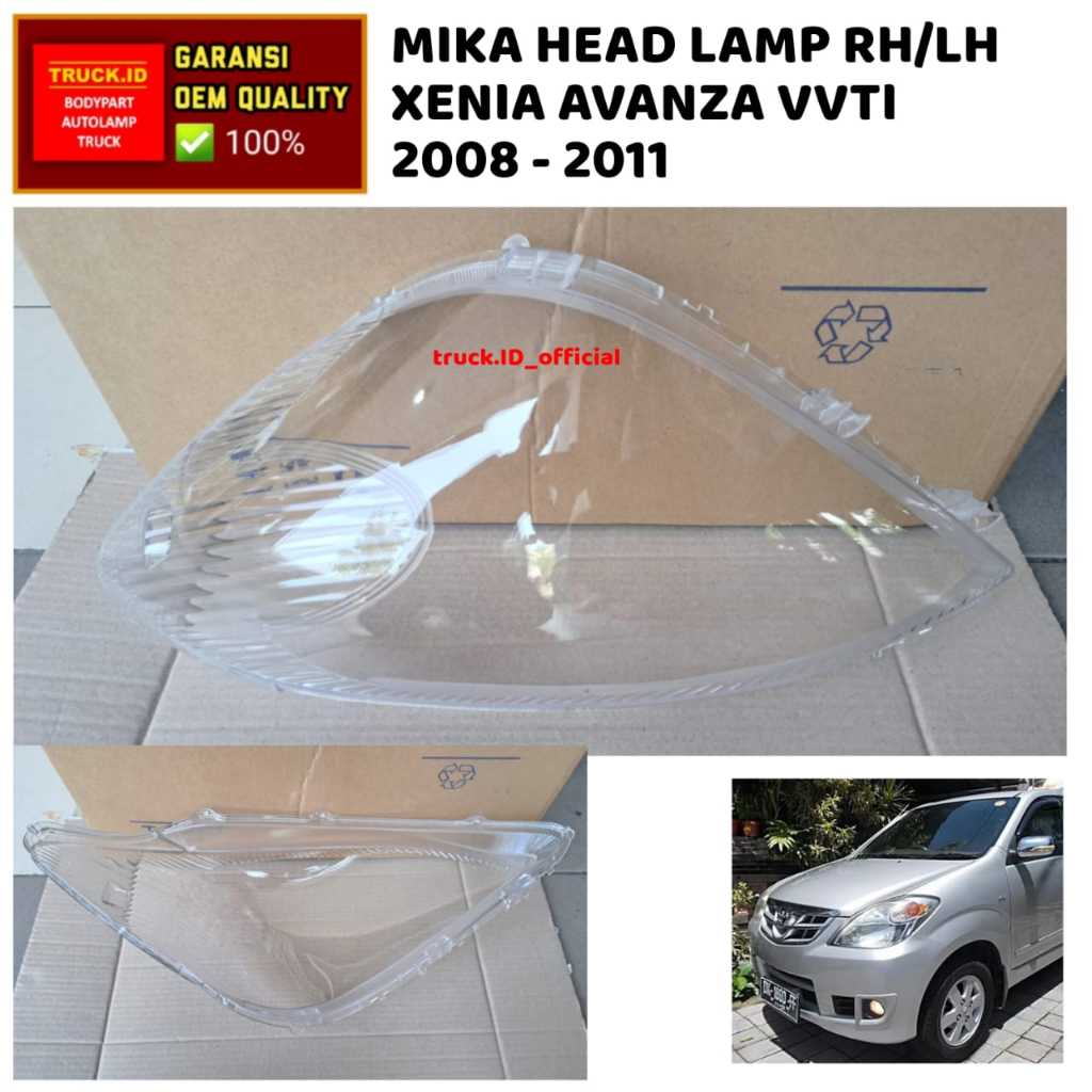 Jual MIKA HEADLAMP HEAD LAMP LAMPU BESAR DEPAN AVANZA XENIA VVTI VV TI 2008 2009 2010 2011 RH/LH ...