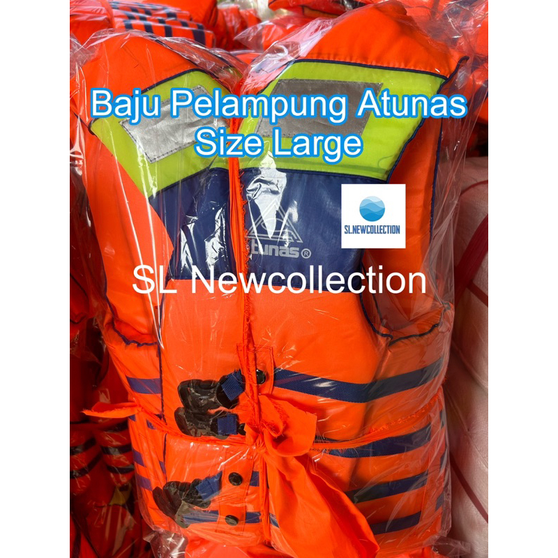 Jual LIFE JACKET / Baju Pelampung ATUNAS Size LARGE Bagus Lengkap ...