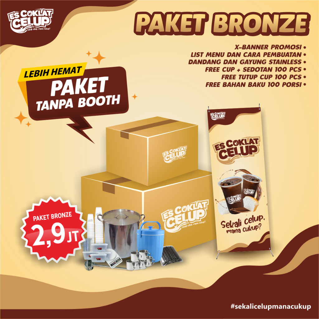 Jual PAKET FRANCHISE BRONZE ES COKLAT CELUP TANPA BOOTH / FRANCHISE ES ...