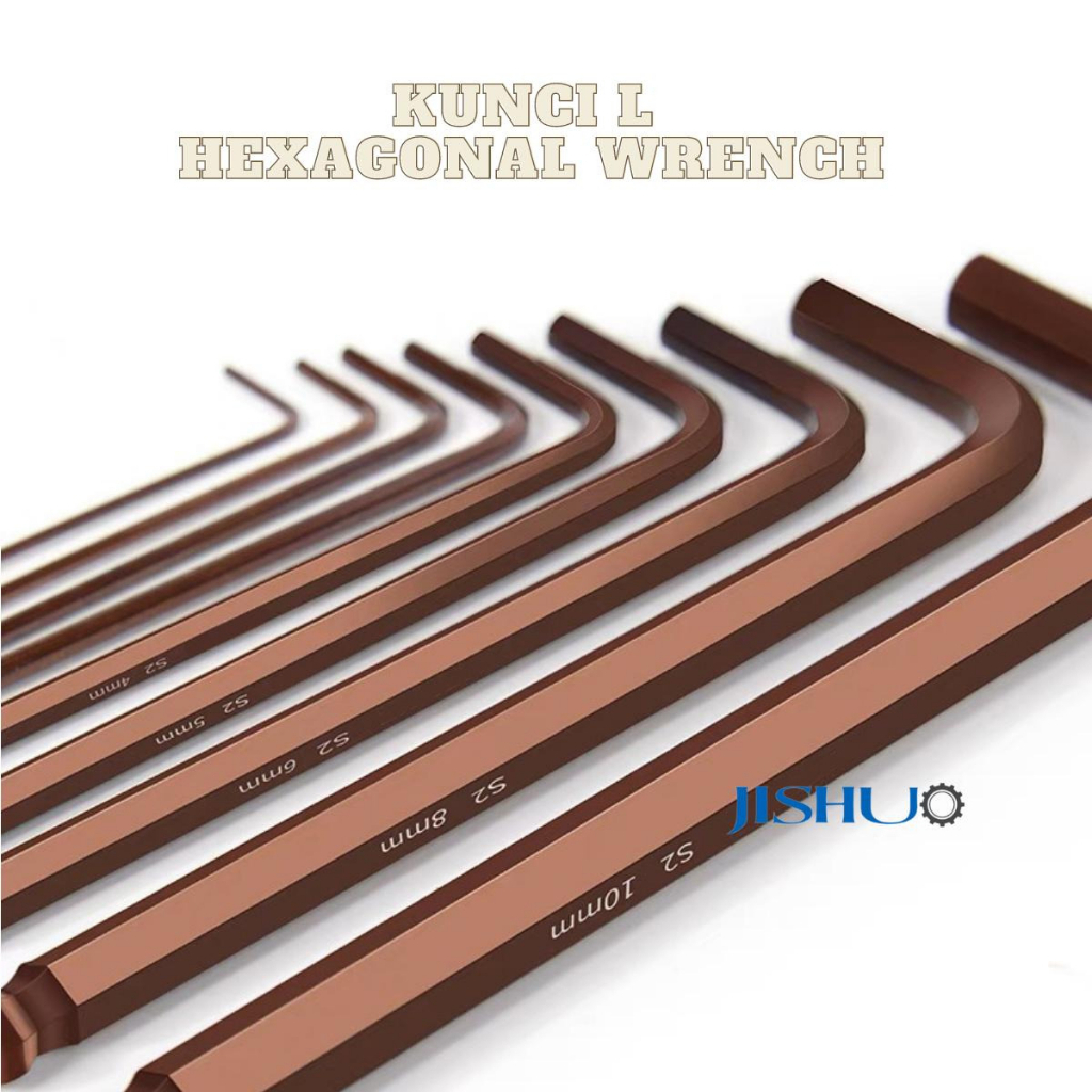 Jual JISHUO KUNCI alloy steel internal hexagonal wrench set, hexagonal ...