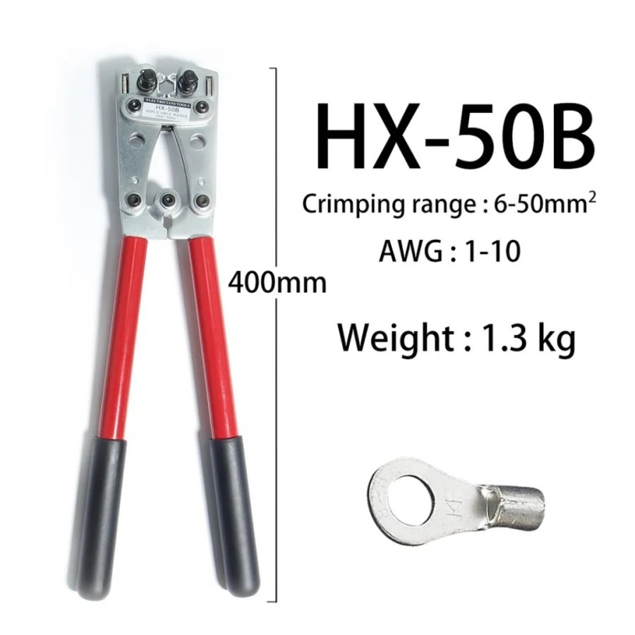 Jual tang crimping hexagon skun hx-50b 6-50mm | Shopee Indonesia