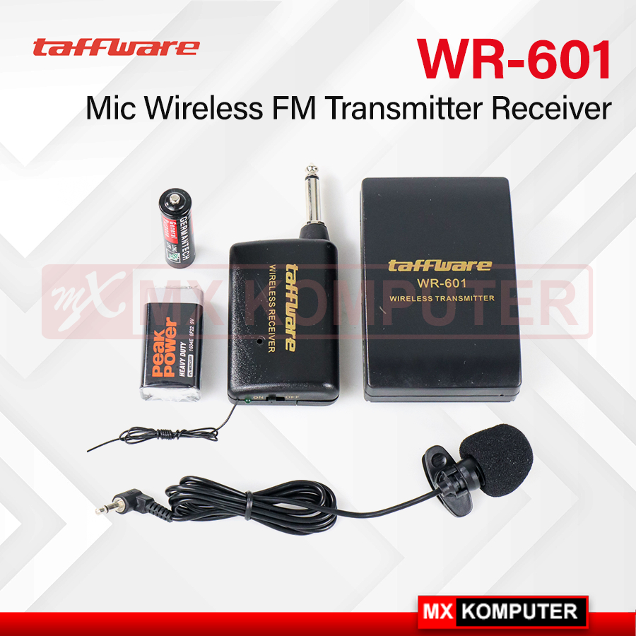 Jual Mic Wireless FM Transmitter Receiver Pro Microphone - WR-601 ...