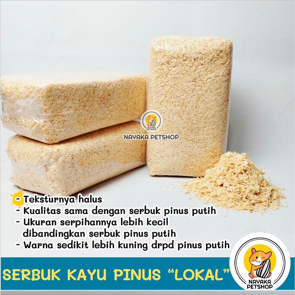 Jual Alas Kandang Hamster Serbuk Kayu Pinus LOKAL Serutan Bedding Hewan ...