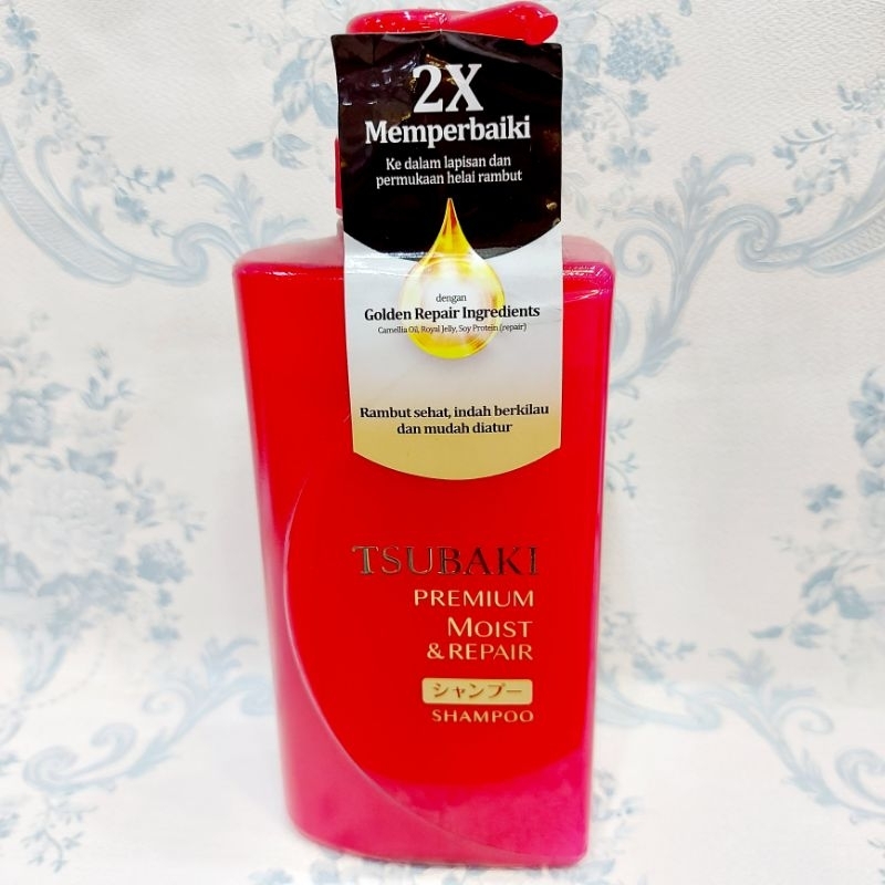 Jual Tsubaki Premium Moist & Repair Shampoo 490ml | Shopee Indonesia
