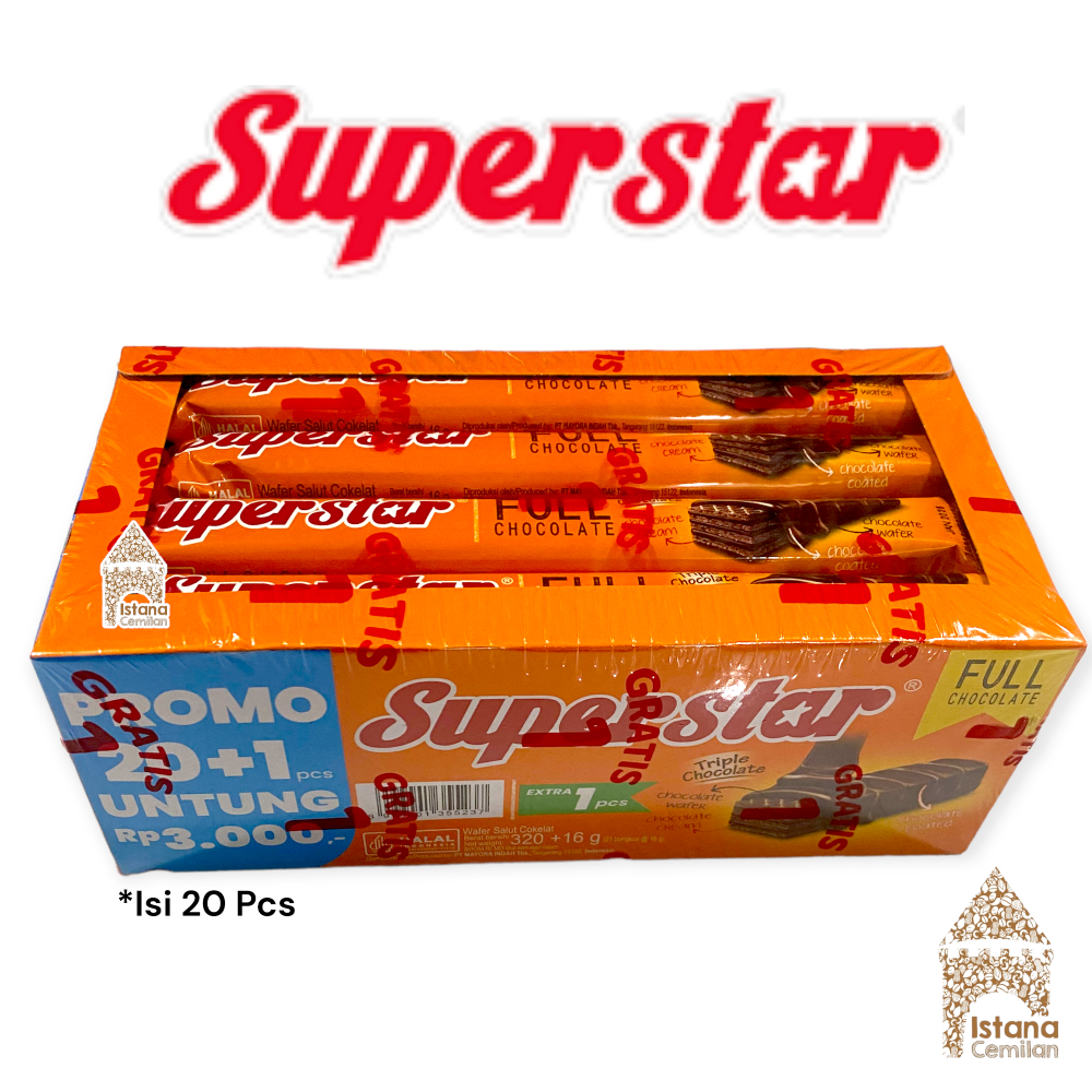 Jual Superstar Wafer Coklat / Cokelat Isi 20 pcs | Shopee Indonesia