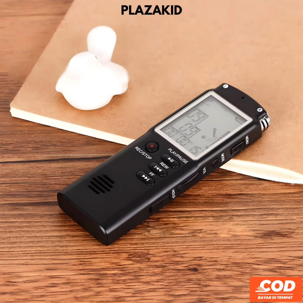 Jual Alat Perekam Suara Audio Digital Mini Voice Recorder 8GB | Shopee ...
