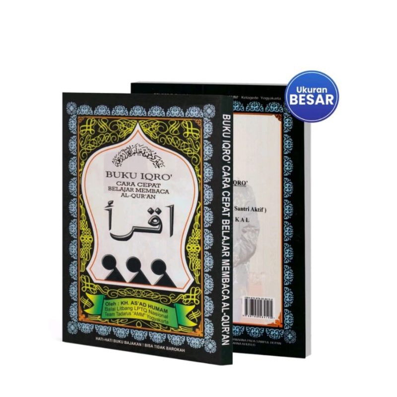 Jual Buku Iqro Cara Cepat Belajar Membaca AlQuran Besar Dan Kecil CD ...
