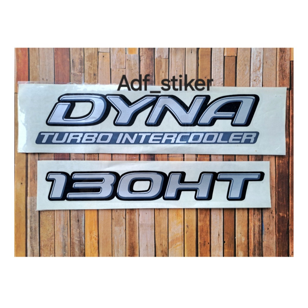 Jual Stiker Dyna turbo intercooler 130ht dyna 1set / stiker truk dyna ...
