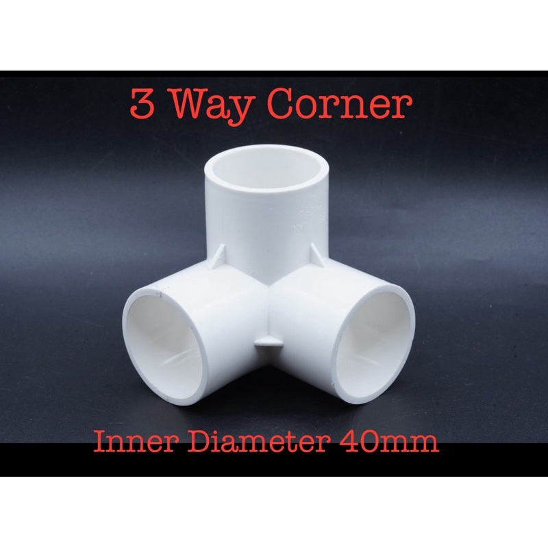 Jual Fitting 3 Arah Way Sudut Inner Diameter 40mm 40 mm for Pipa PVC 1 ...