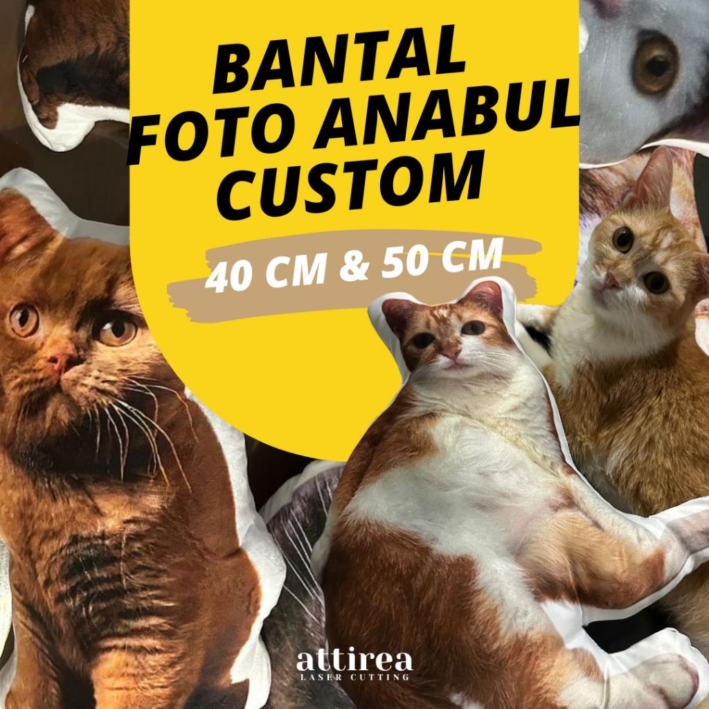 Jual Bantal Anabul Custom Kucing / Anjing Full Print | Shopee Indonesia