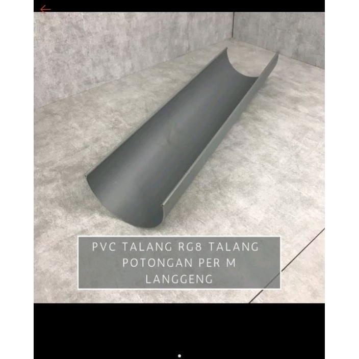 Jual Super Talang Air PVC Talang Pipa Pakan HR RG 8 8 Inch 1mtr 1meter ...