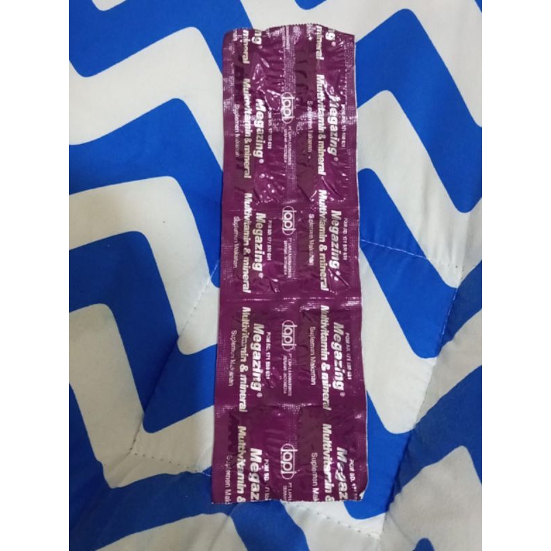 Jual megazing strip 10 tablet multivitamin mineral | Shopee Indonesia
