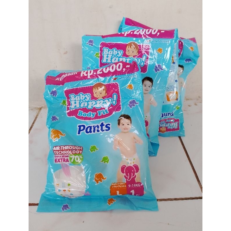 Jual Baby Happy Pants Size S M L 1 Renceng isi 7 Sachet Tipe Celana ...