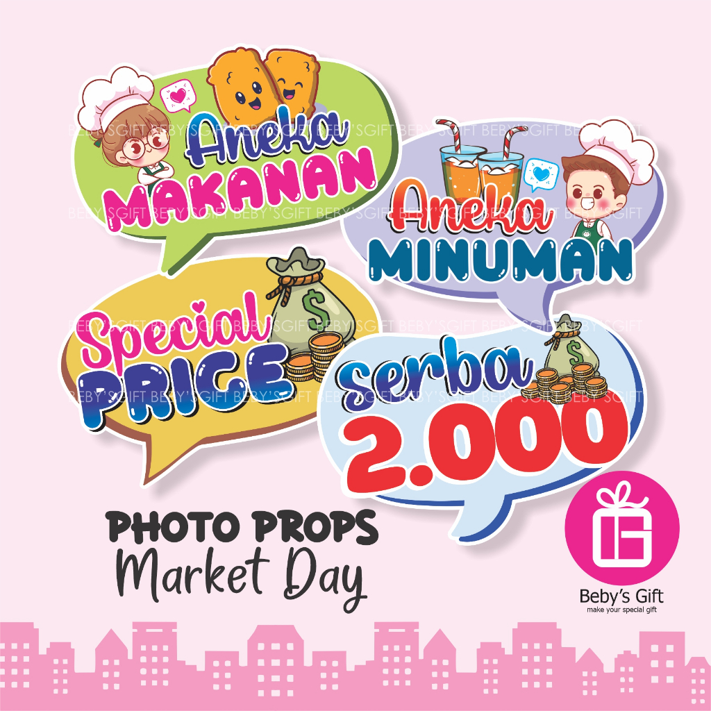 Jual Beby's Gift Market Day Props Dekorasi Kelas | Shopee Indonesia
