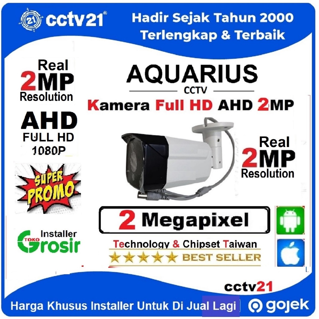 Jual CCTV / Camera / 2MP Outdoor AQUARIUS FULL HD 1080p Harga Lagi ...
