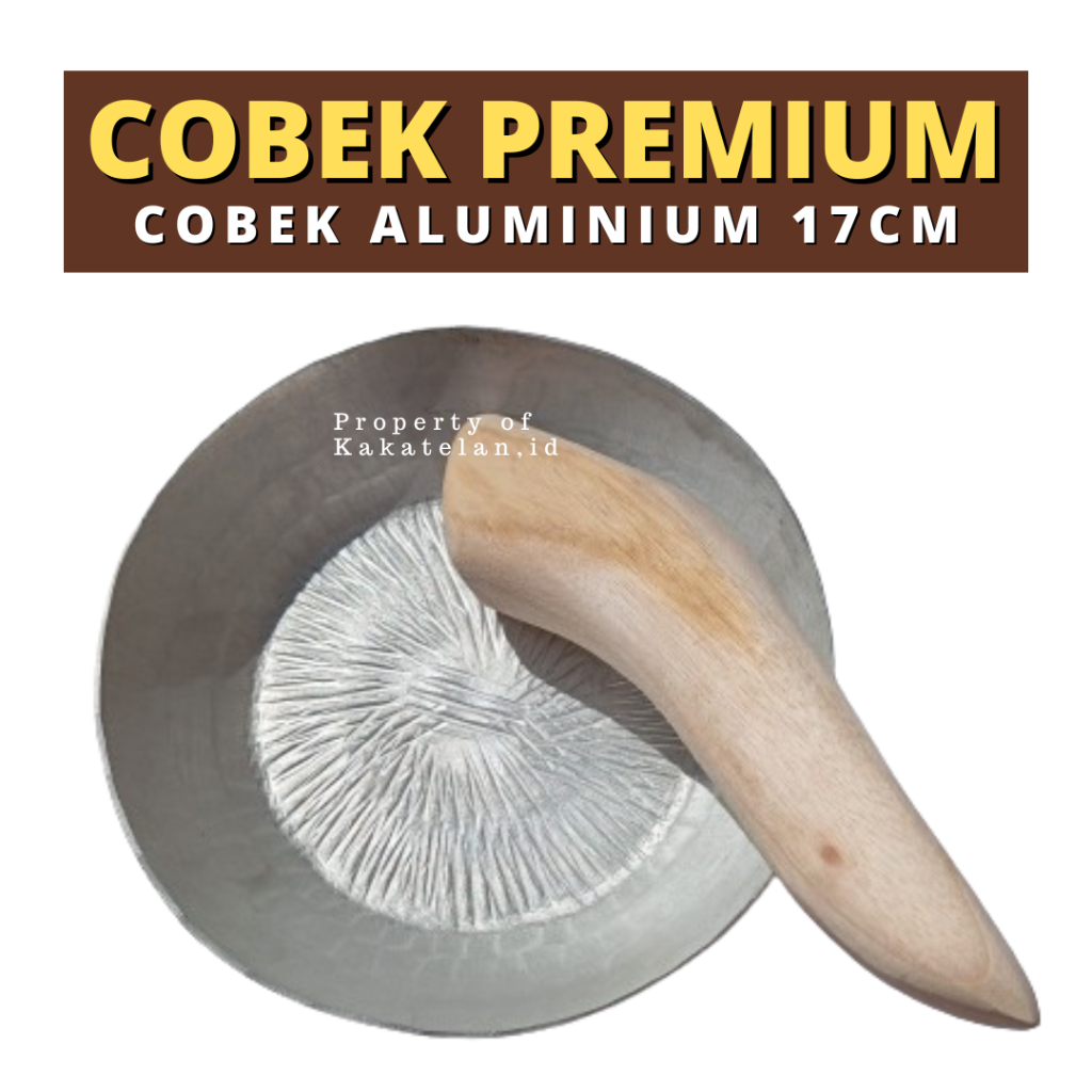 Jual Cobek Aluminium Premium (Free Ulekan Kayu) | Shopee Indonesia