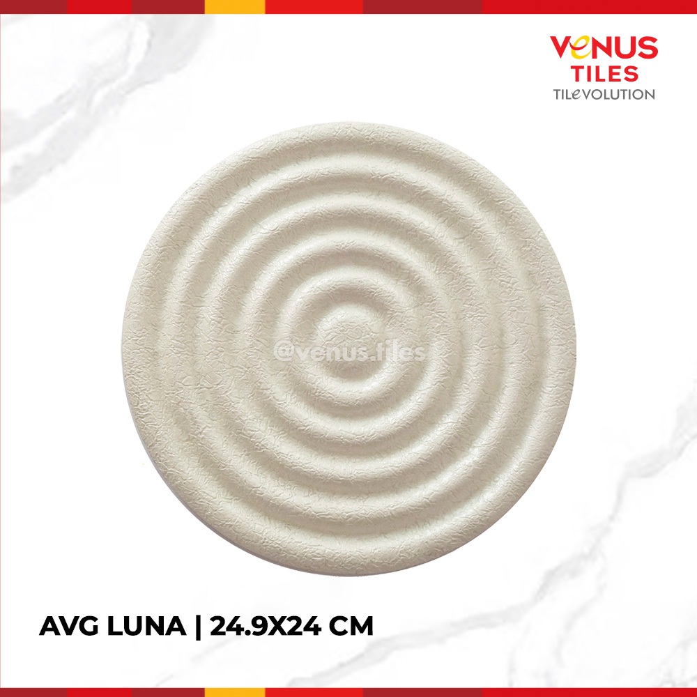 Jual DEKORASI DINDING INTERIOR VENUS AVANT GARDE LUNA WHITE 24.9X24 ...