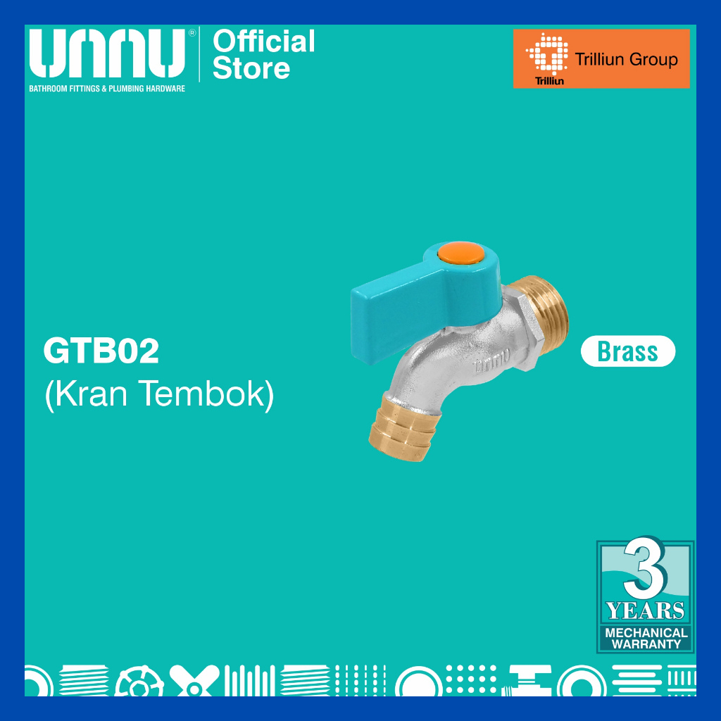 Jual Sanitary UNNU Kran Tembok - GTB02 1/2" ( cebol ekor kuning ...
