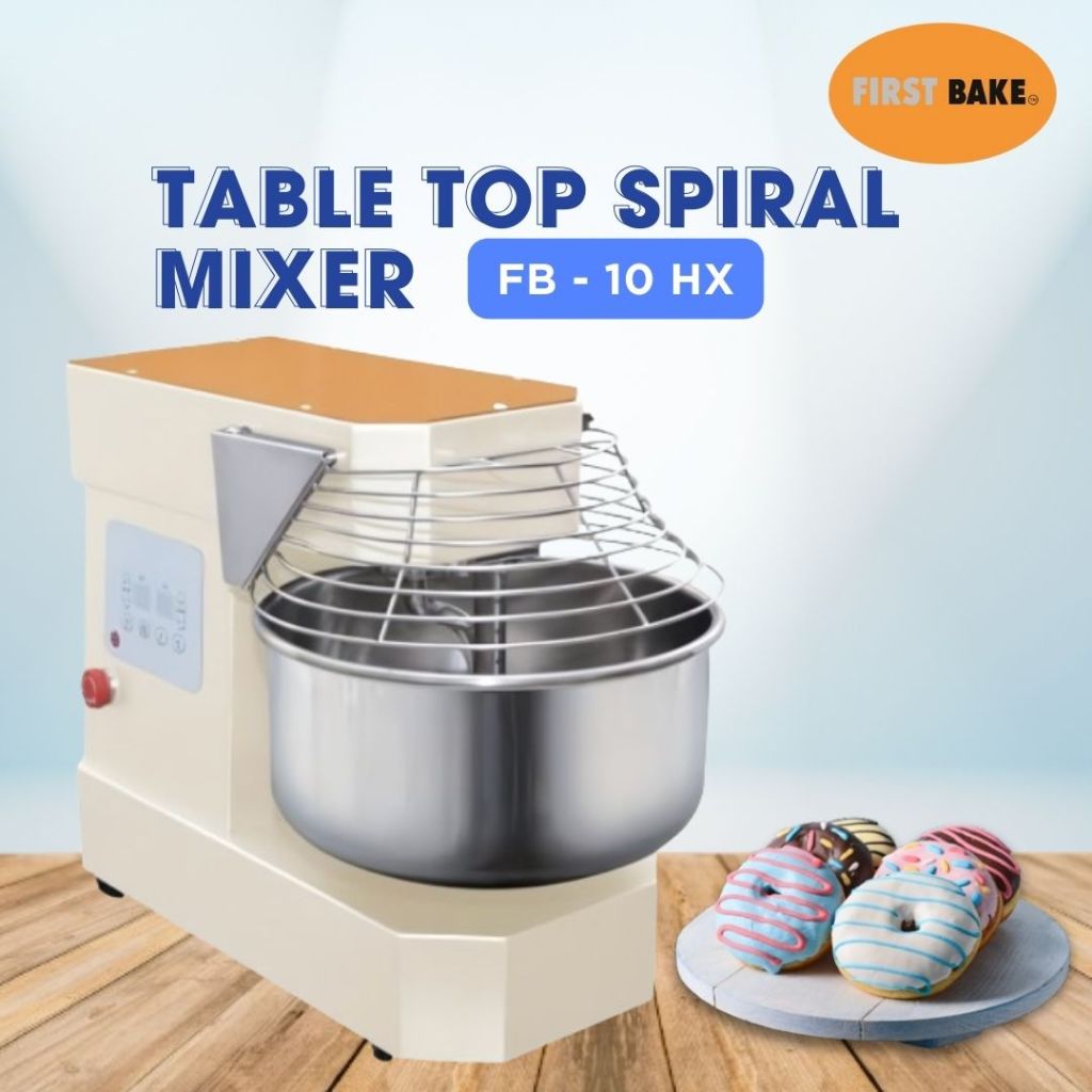 Jual First Bake - Table Top Spiral Mixer FB-10HX / Mixer Roti / Mesin Pengaduk Adonan Kue 10 ...
