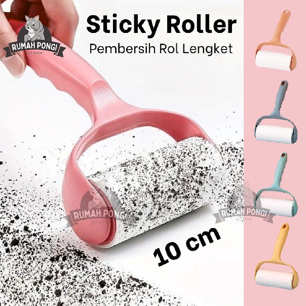 Jual Roll Sticky Roll Pembersih Bulu Kucing Debu Di baju Pakaian Roller ...
