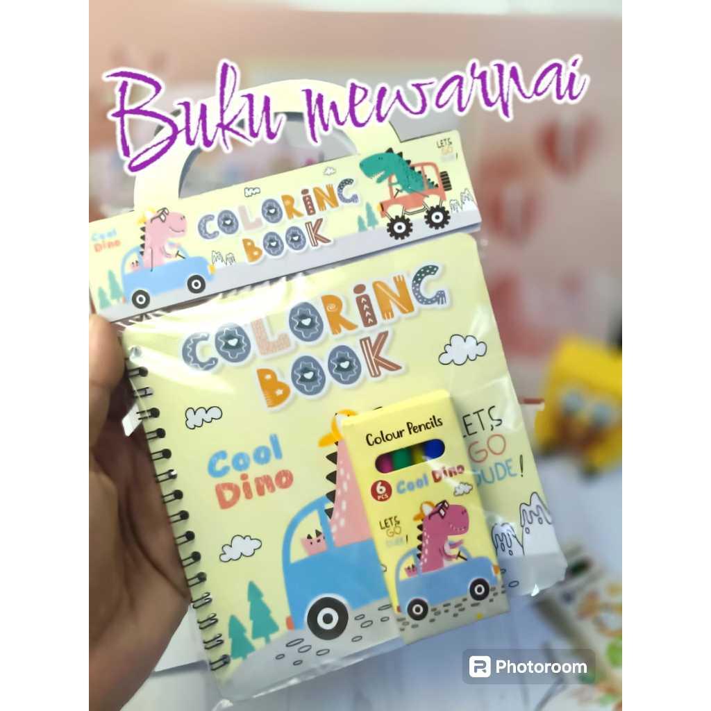 Jual Paket Buku Mewarnai satu set buku mewarnai SPIRALL plus pencil ...