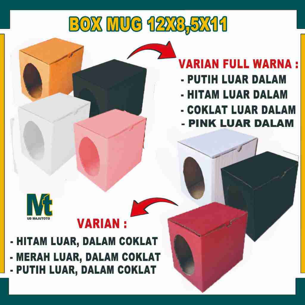 Jual Box Mug 12x8,5x11 Cm / Box Mug / Dus Mug Kotak / Box Souvenir Mug ...