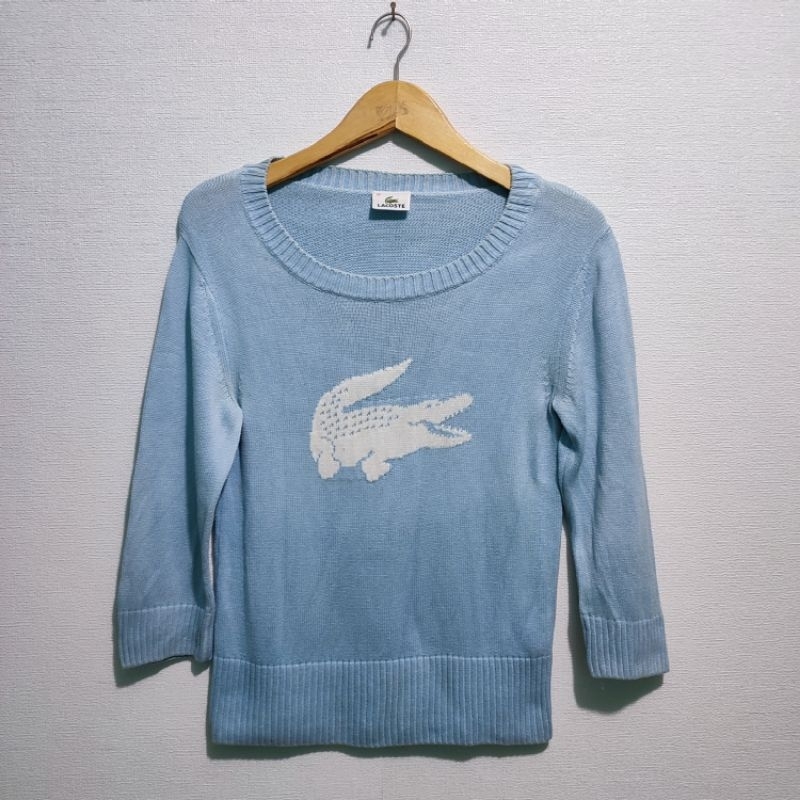 Jual Lacoste Blue Knitwear Made In Japan | Shopee Indonesia