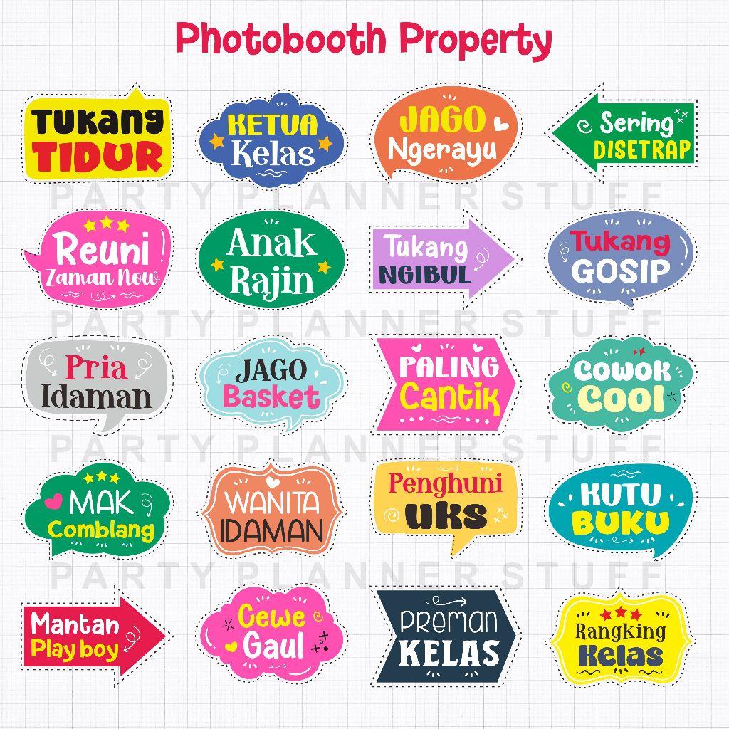 Jual Reuni fun props photobooth property acc foto reuni properti foto ...
