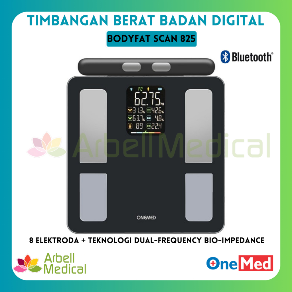 Jual ONEMED Timbangan Badan Digital Body Fat Scan 825 With Bluetooth ...
