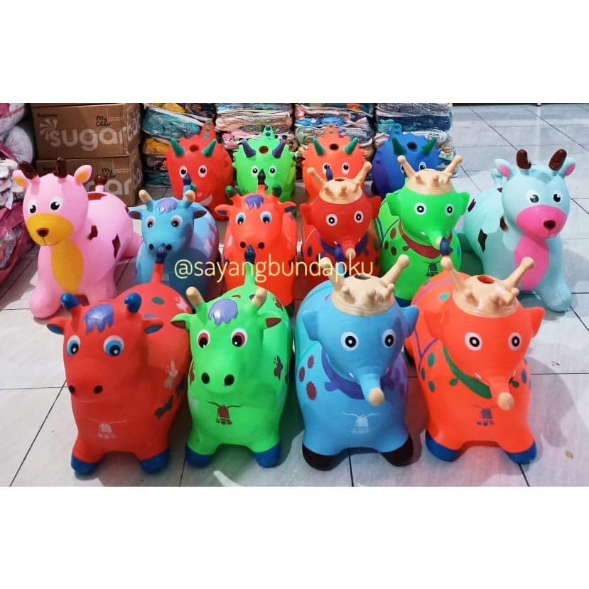 Jual KUDA KUDA Mainan ANIMAL JUMPING KARET Anak Ada Musik Dan Lampu ...