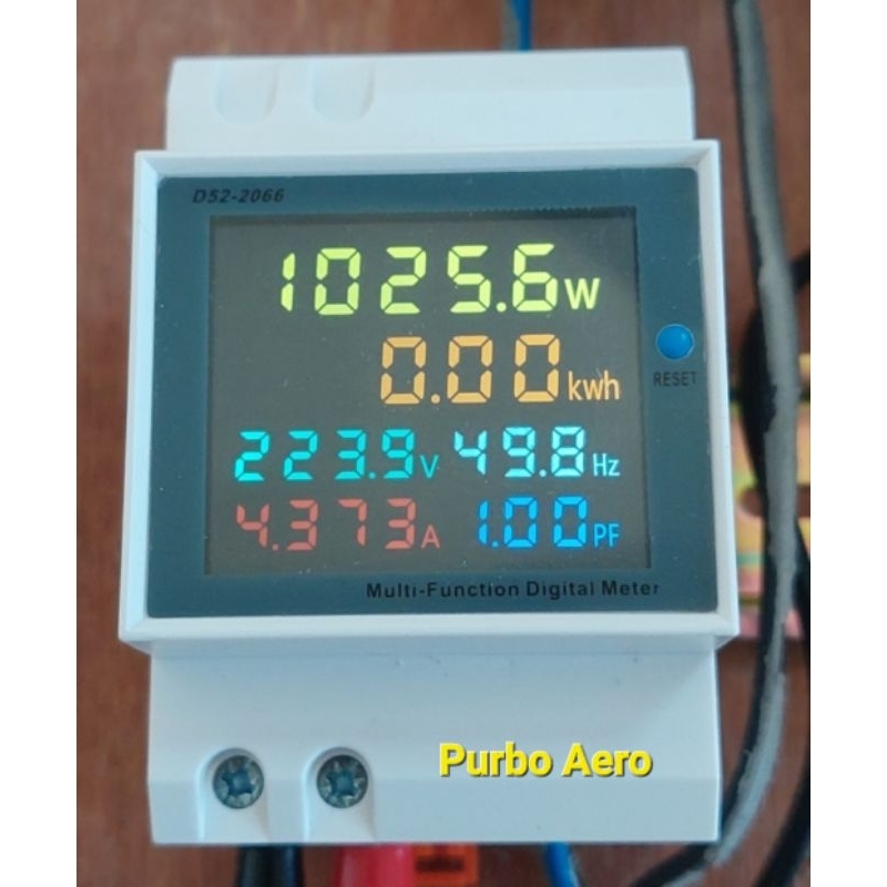 Jual KWH meter Meteran Listrik Digital Display Din Rail watt meter ...