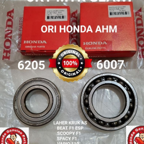 Jual bearing laher kruk as honda 6205 91001-kzl-a01 & 6007 91002-KVY-901 ori honda asli honda ...