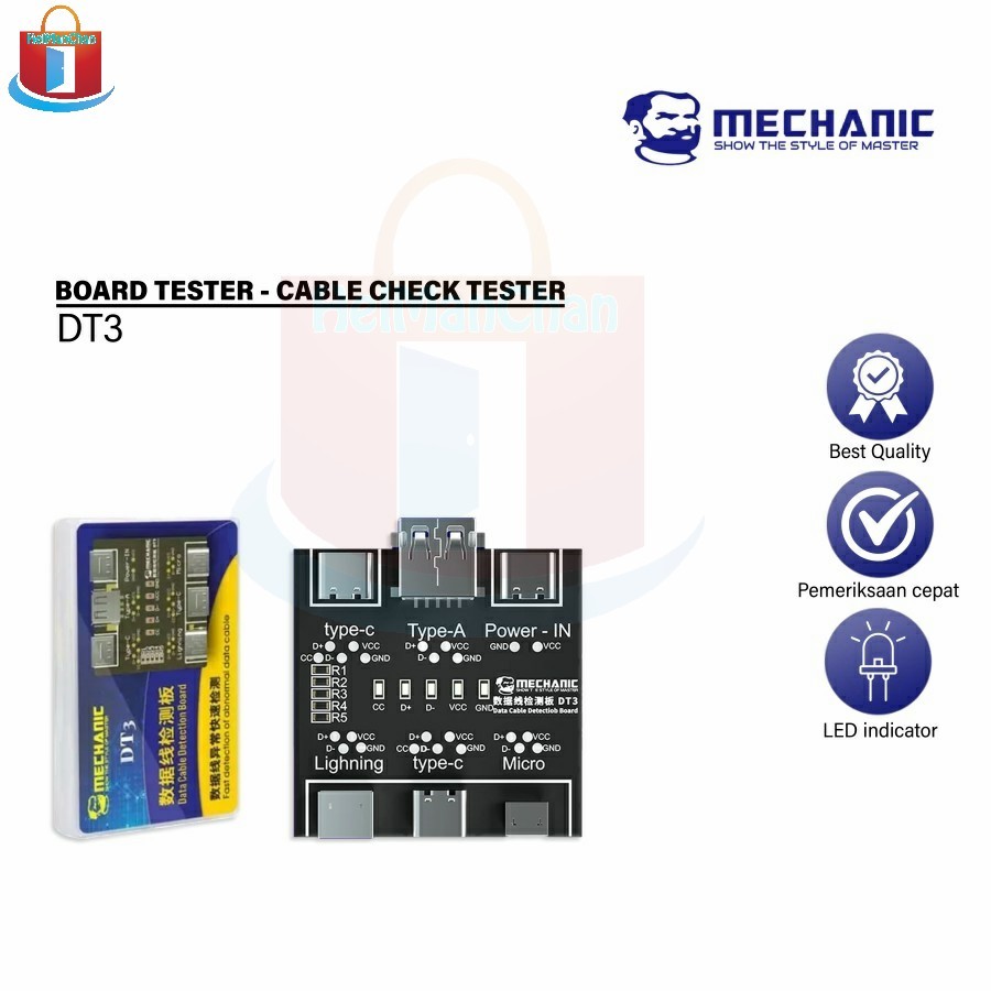 Jual Mechanic DT3 Papan tester board tester Cable Tester Data Cable ...