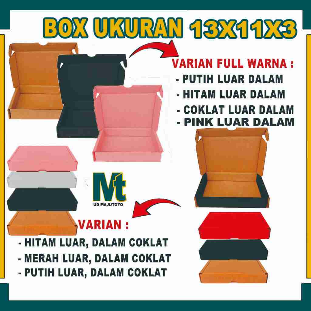 Jual Box 13x11x3 Cm / Box Lipat Samping / Box Accesories / Kardus Polos ...