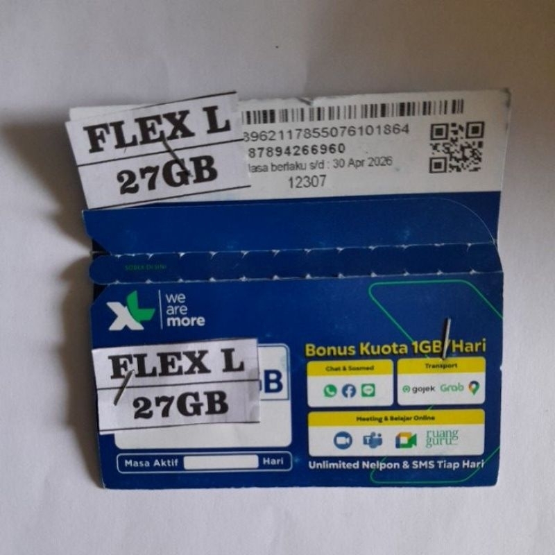Jual Kartu XL Flex L (50Gb 30H) | Shopee Indonesia