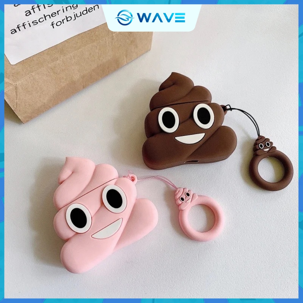 Jual Case Airpods Gen 1 2 3 Pro Model Poo Coklat & Poo Pink Cover ...