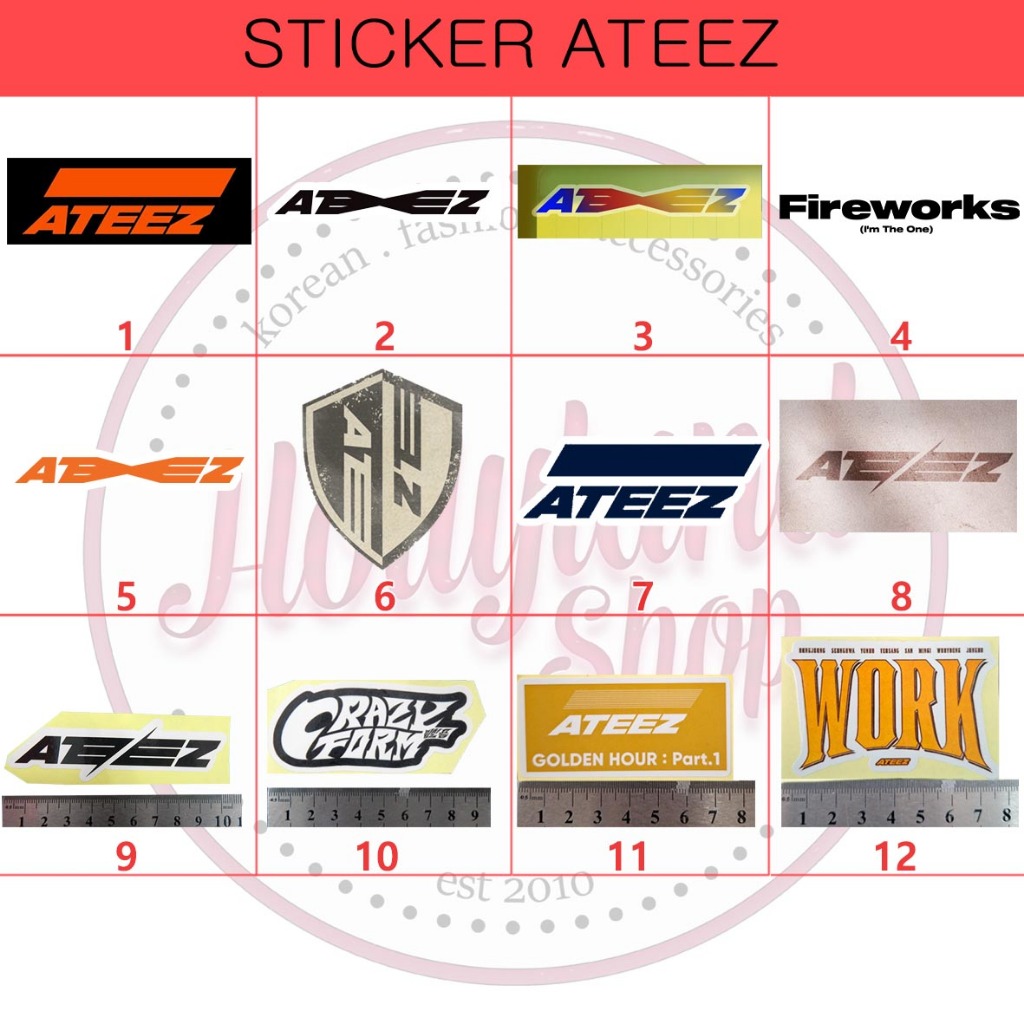 Jual Sticker ATEEZ Logo part 1 (5pcs Sticker) | Shopee Indonesia
